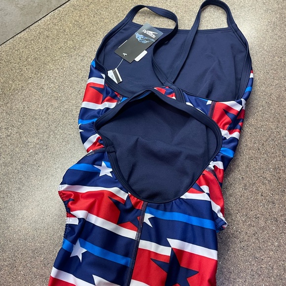 Speedo | Swim | Speedo Athletic One Piece Red White Blue Prolt Swimsuit ...